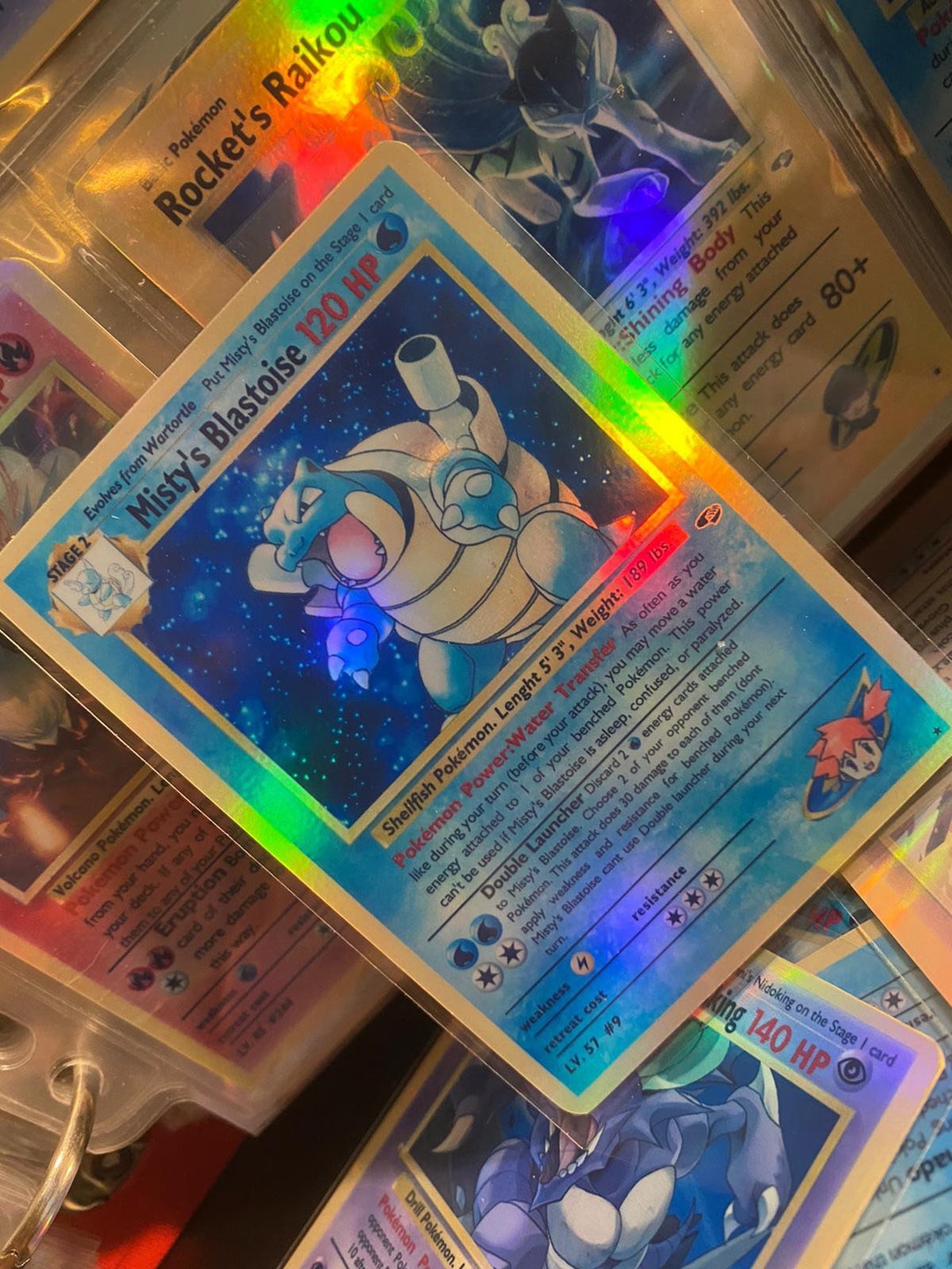 Misty's Blastoise Gym Heroes Revival Handmade Holo Proxy Card - Etsy