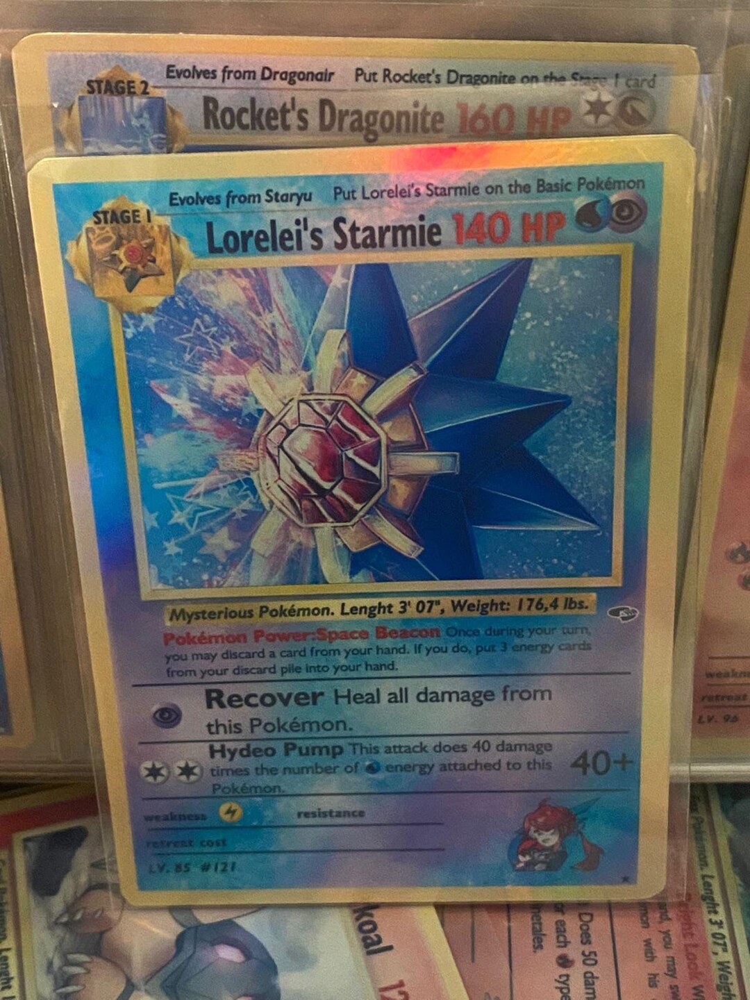Lorelei's Starmie Steelix Gym Heroes Revival Handmade Holo Proxy Card ...