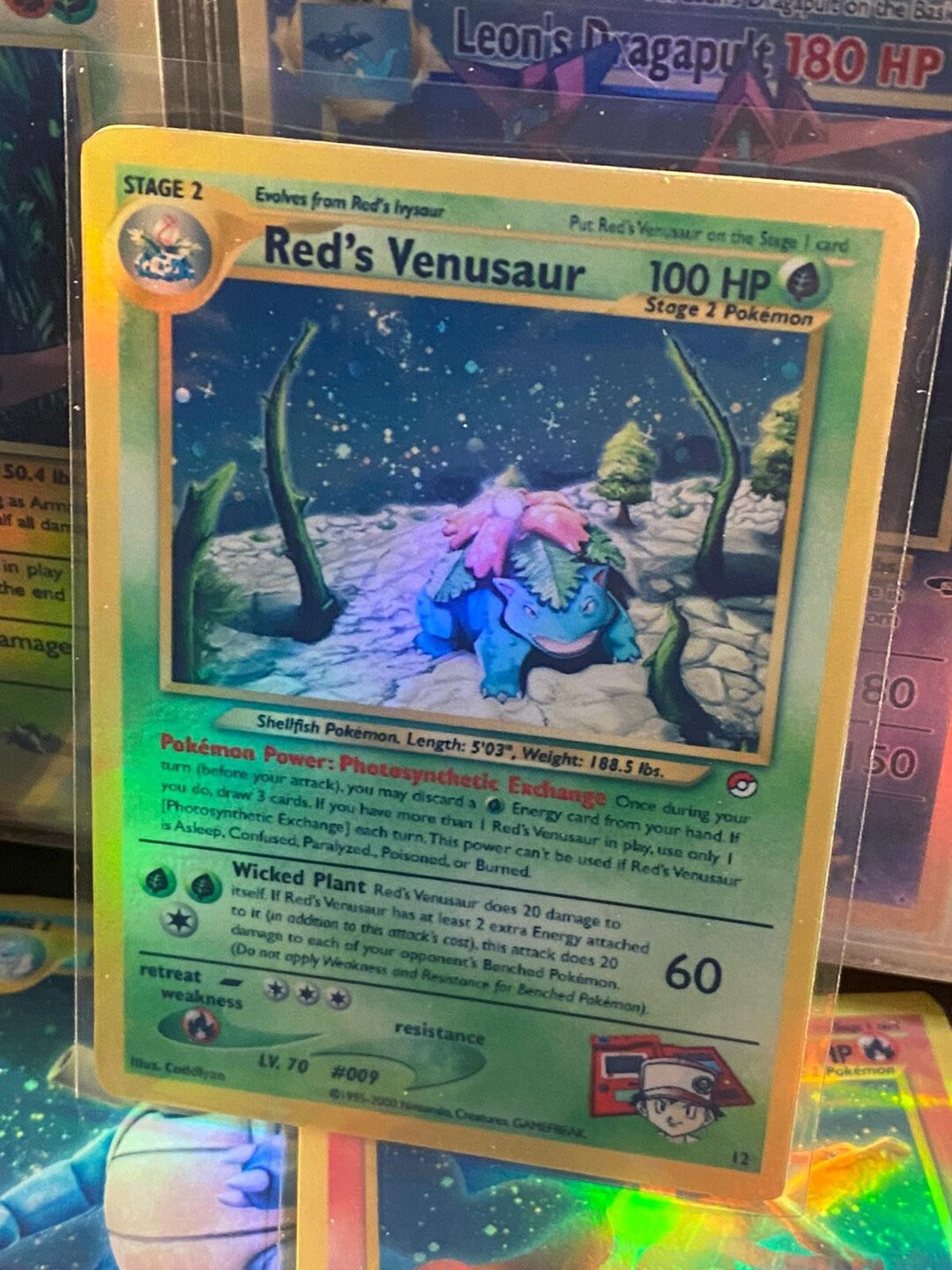 Red's Venusaur Gym Heroes Revival Handmade Holo Proxy Card - Etsy