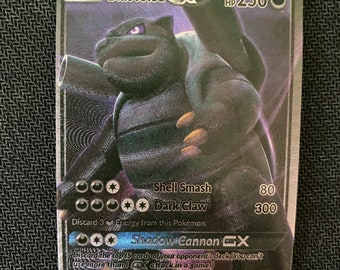Shadow Blastoise Gx - Etsy