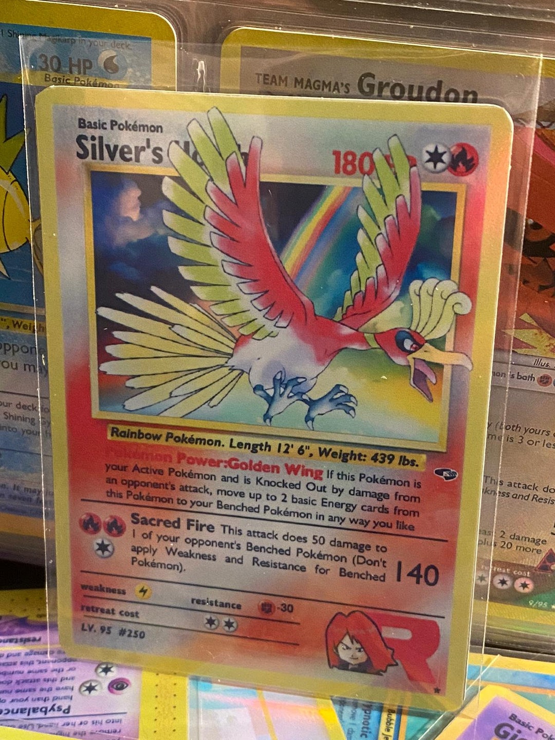 Silver's HO-OH Gym Heroes Revival Handmade Holo Proxy Card - Etsy