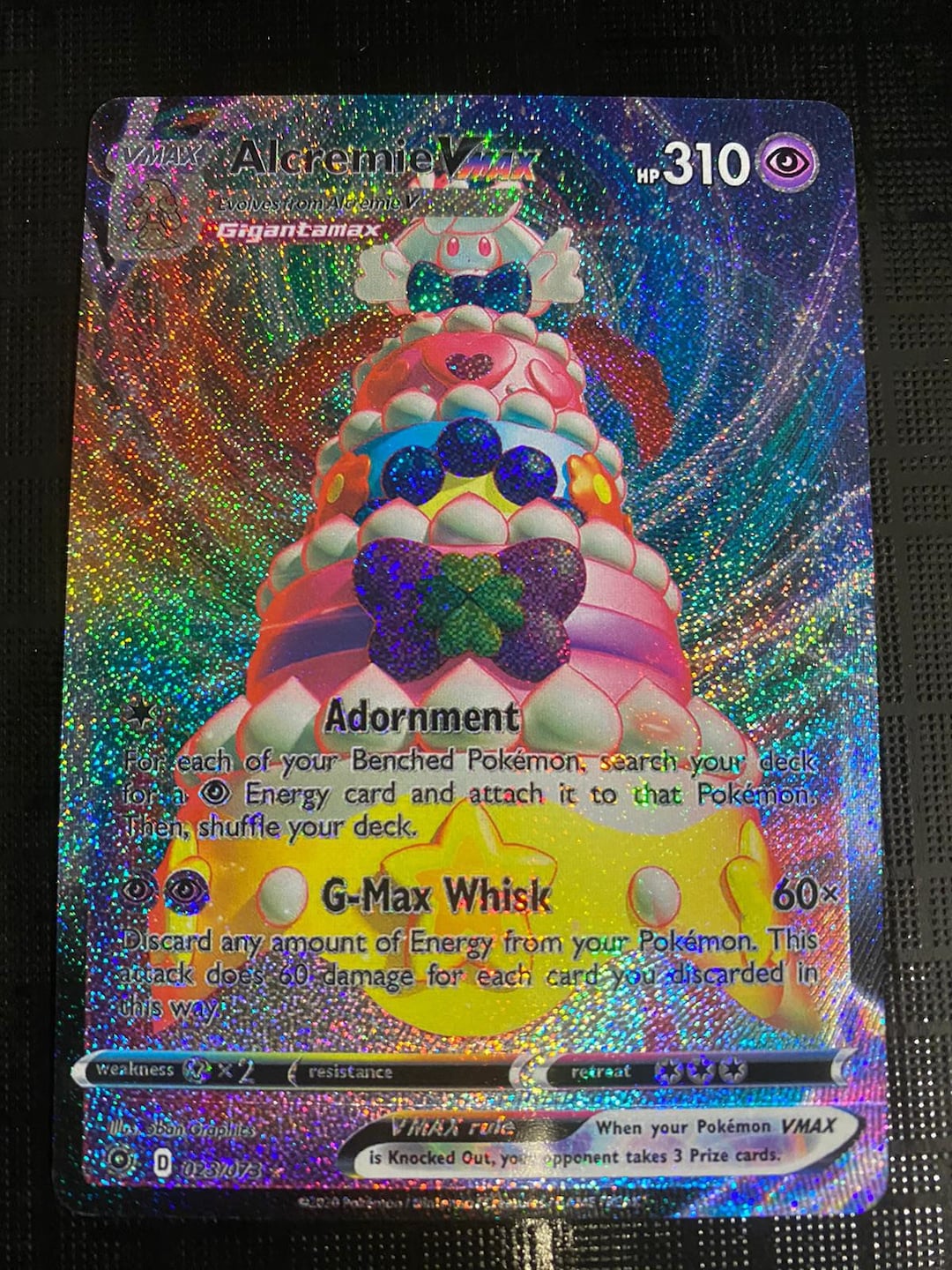 Alcremie Vstar Sword & Shield GX EX M MEGA Pokemon Orica Custom Card ...