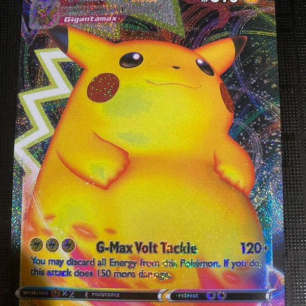 Pikachu Vmax Gigantamax - Etsy