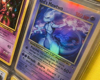 Giovannis Mewtwo Gym Heroes Revival Handmade Holo Proxy Card - Etsy