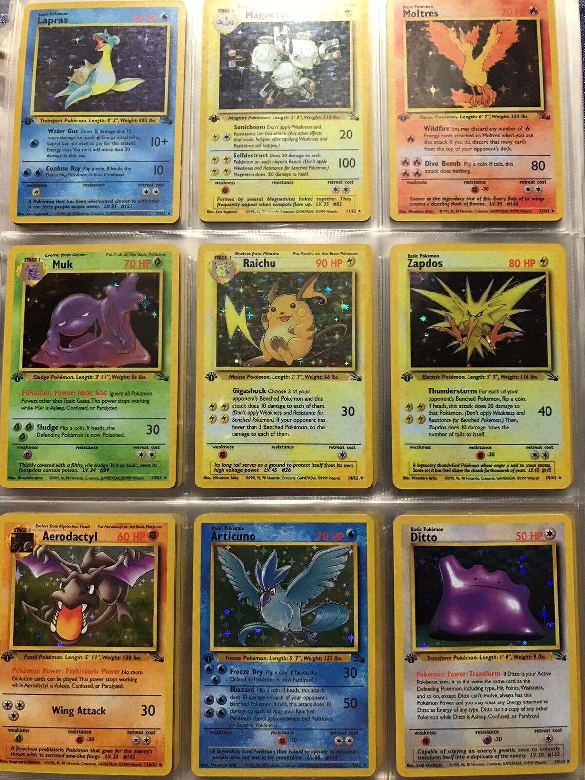 Pokemon Set Fossil Collection Complete Proxy All Holo 62/62 GX - Etsy