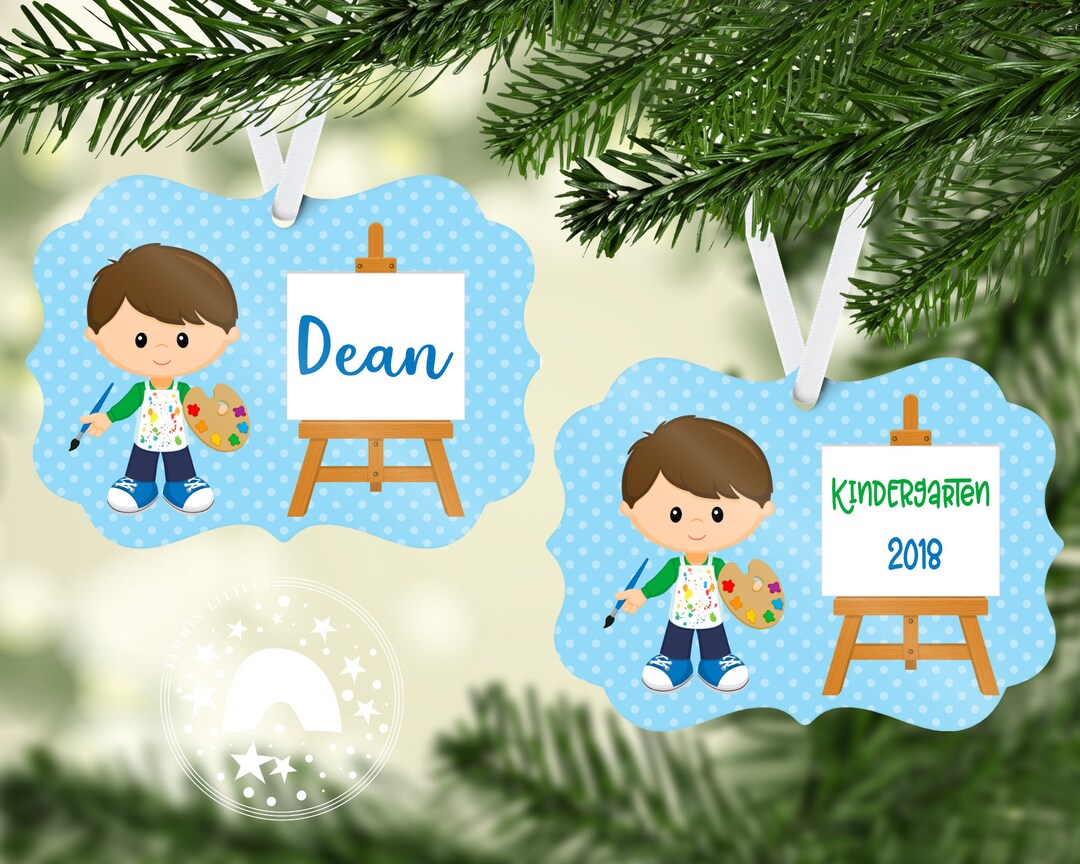 Kindergarten Christmas Ornament Personalized Christmas Ornament Made Of Durable Aluminum 