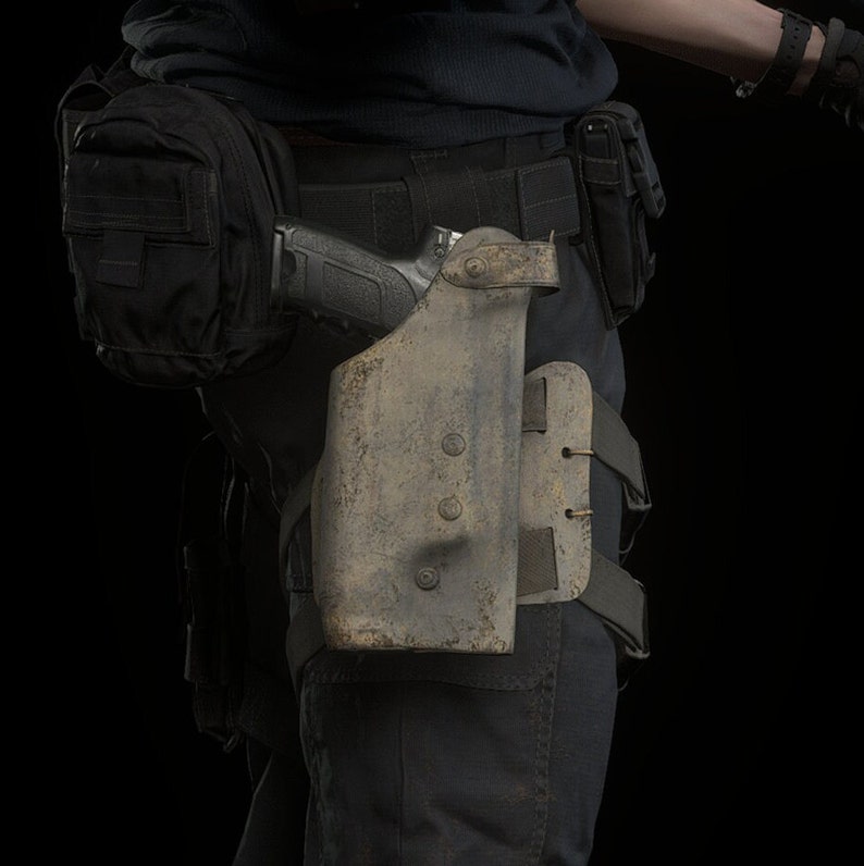 Resident Evil 4 Remake Leon Kennedy Cosplay Thigh Holster - Etsy