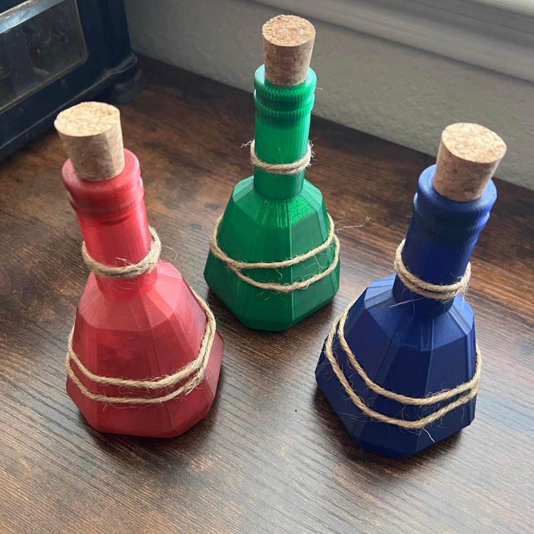 Skyrim Health Mana Stamina Potion Bottles Cosplay Decoration - Etsy
