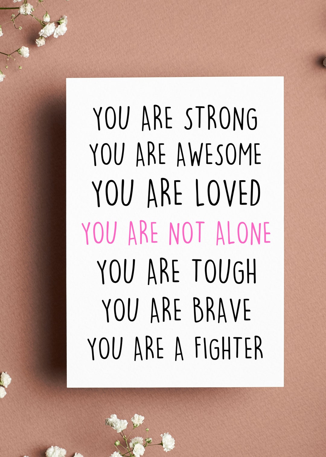 Cancer Awareness Greeting Card, Encouragement| Motivational| Uplifting ...