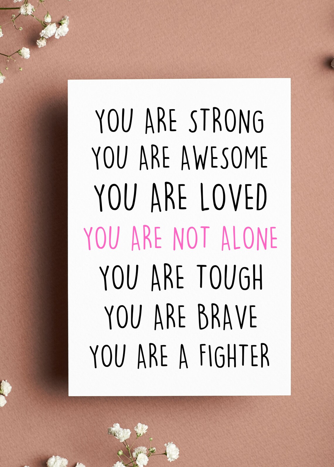 Cancer Awareness Greeting Card, Encouragement| Motivational| Uplifting ...