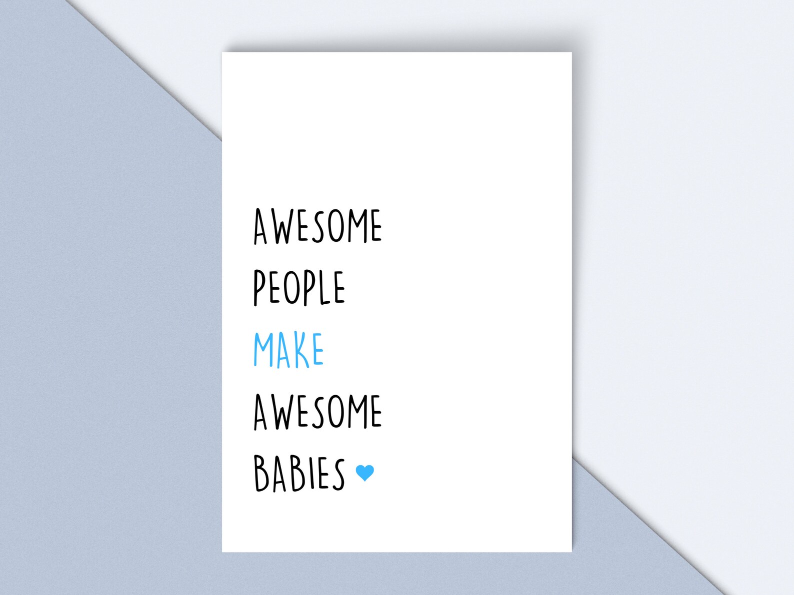 Funny Gender Neutral Baby Announcement Card for Anyone| Family| Friends ...