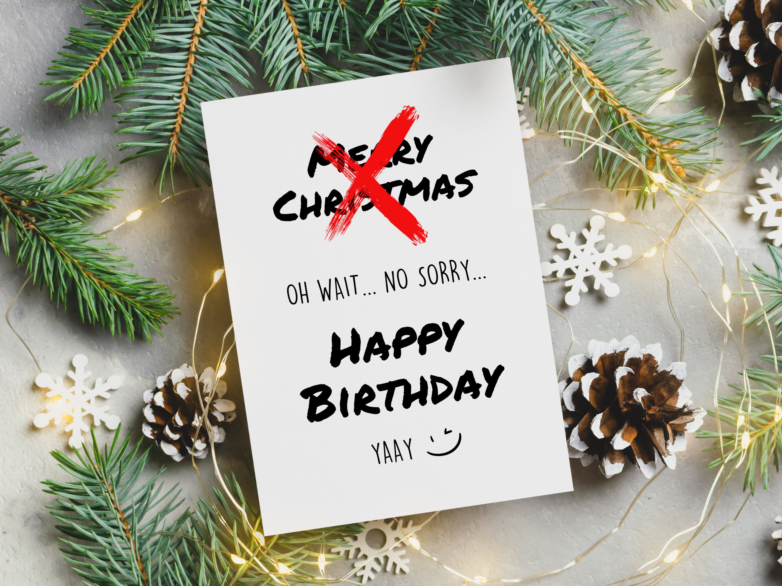 Happy birthday christmas store