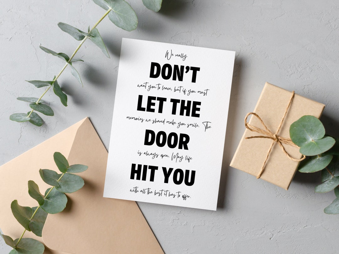 Funny Leaving Job Card, New Job Card, Staff Card, Coworkers Leaving ...