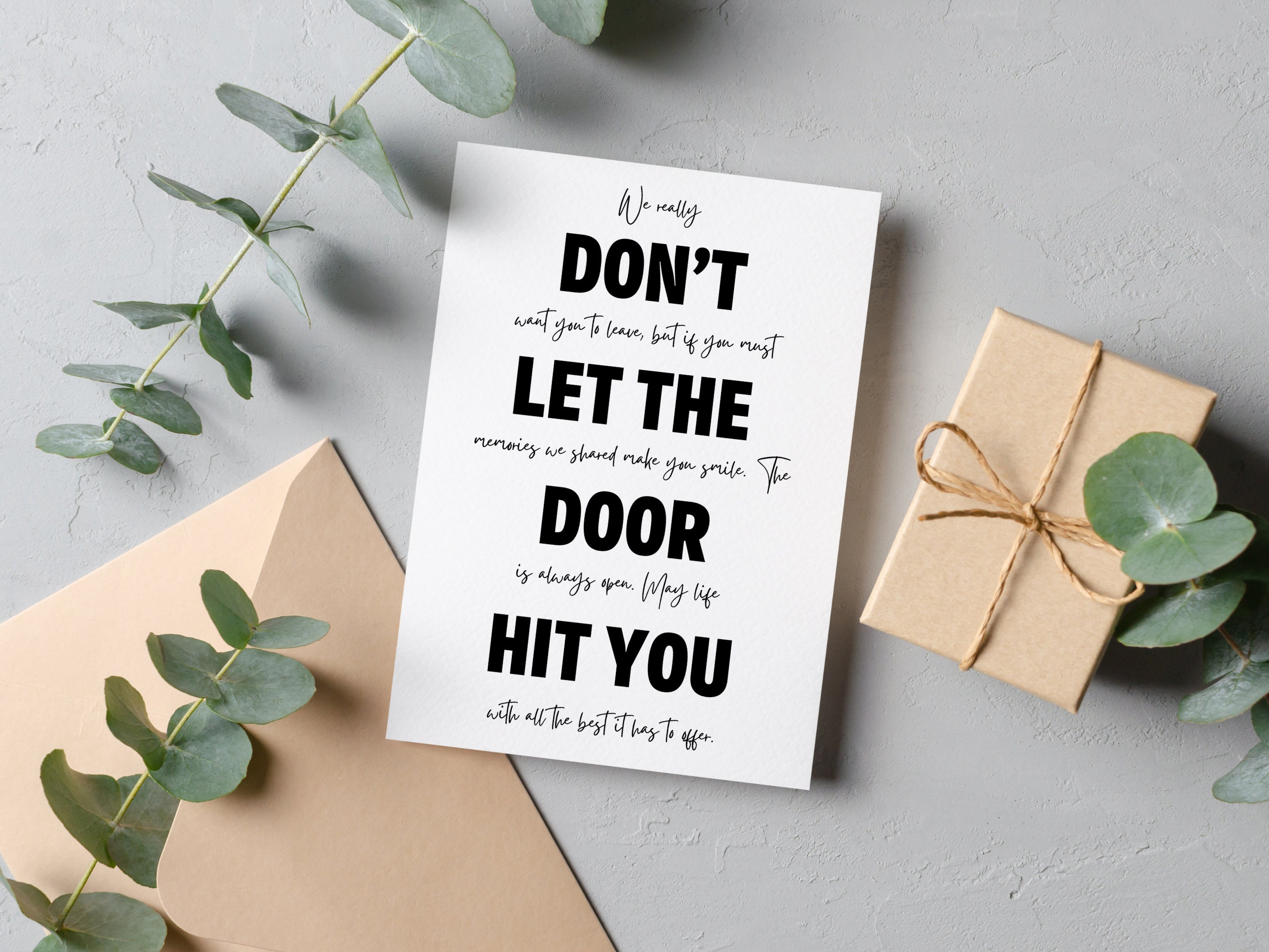 Funny Leaving Job Card, New Job Card, Staff Card, Coworkers Leaving ...