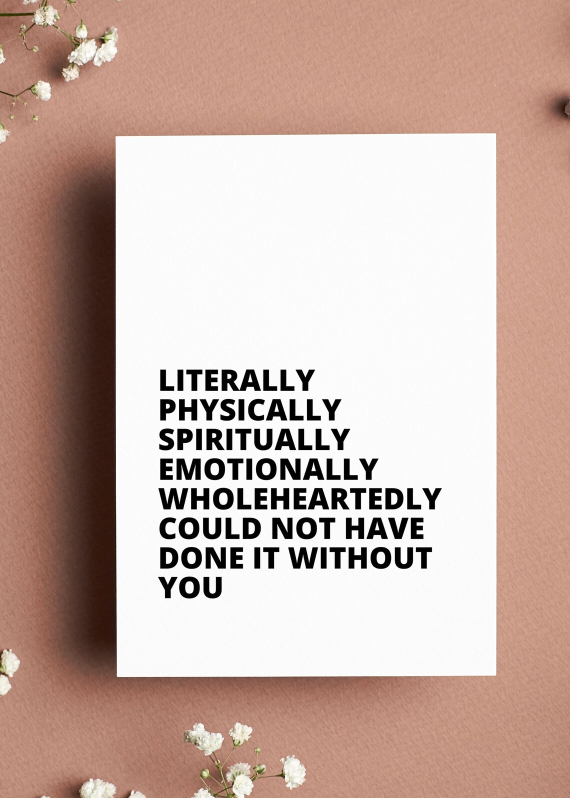 Thank You Card, Emotional| IVF| Cancer Support Gift, for Him| Her ...