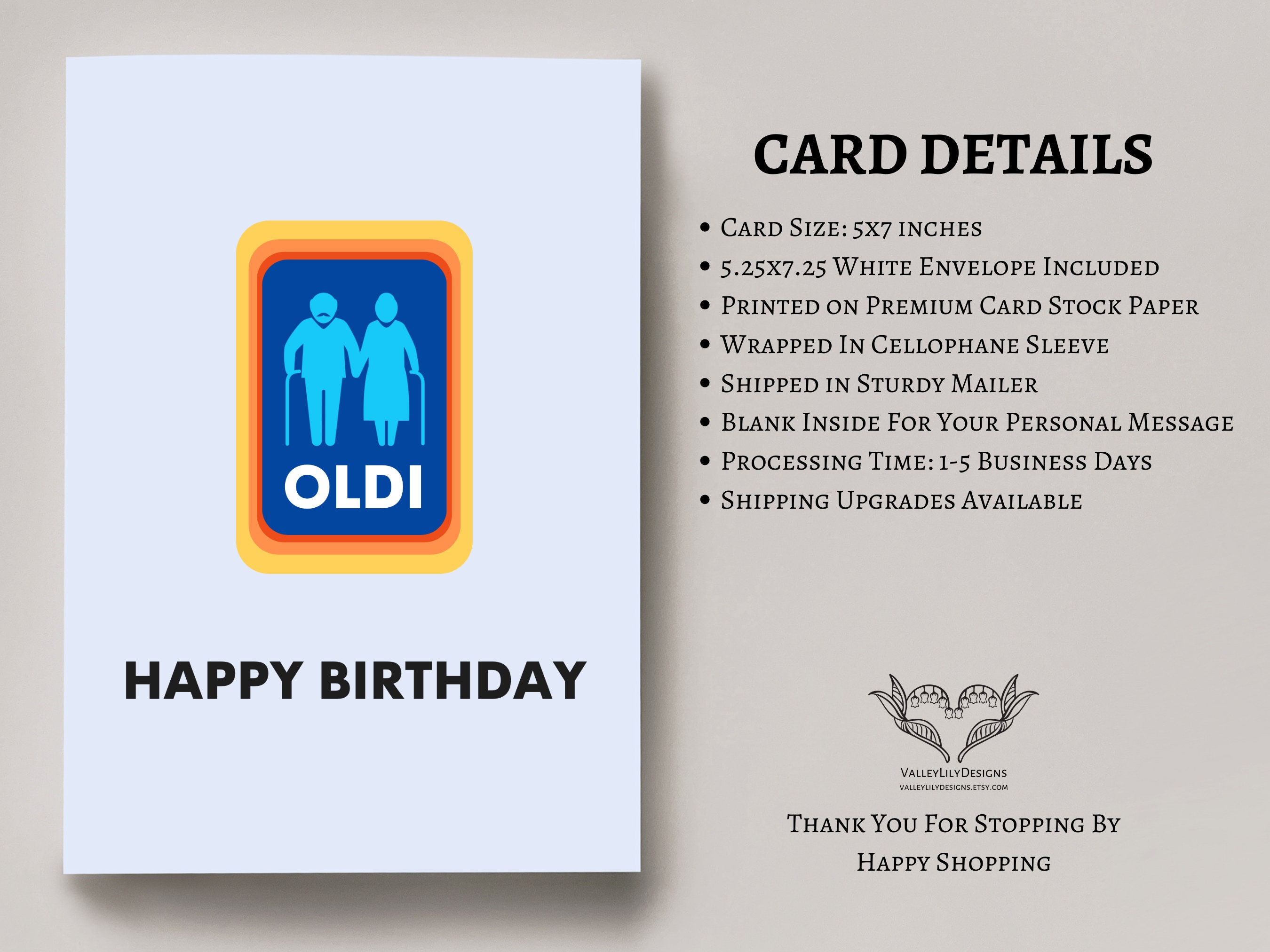 Funny Older Birthday Card for Husband| Wife| Grandfather| Grandmother ...