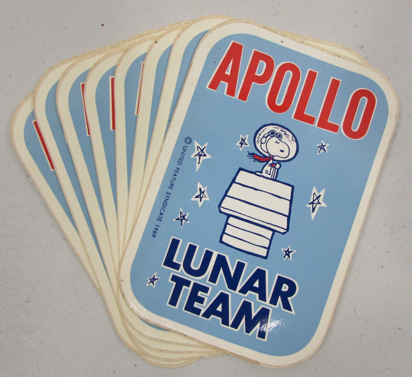 Apollo Lunar Team Snoopy Sticker Decal Original Vintage NASA Space Program - Etsy