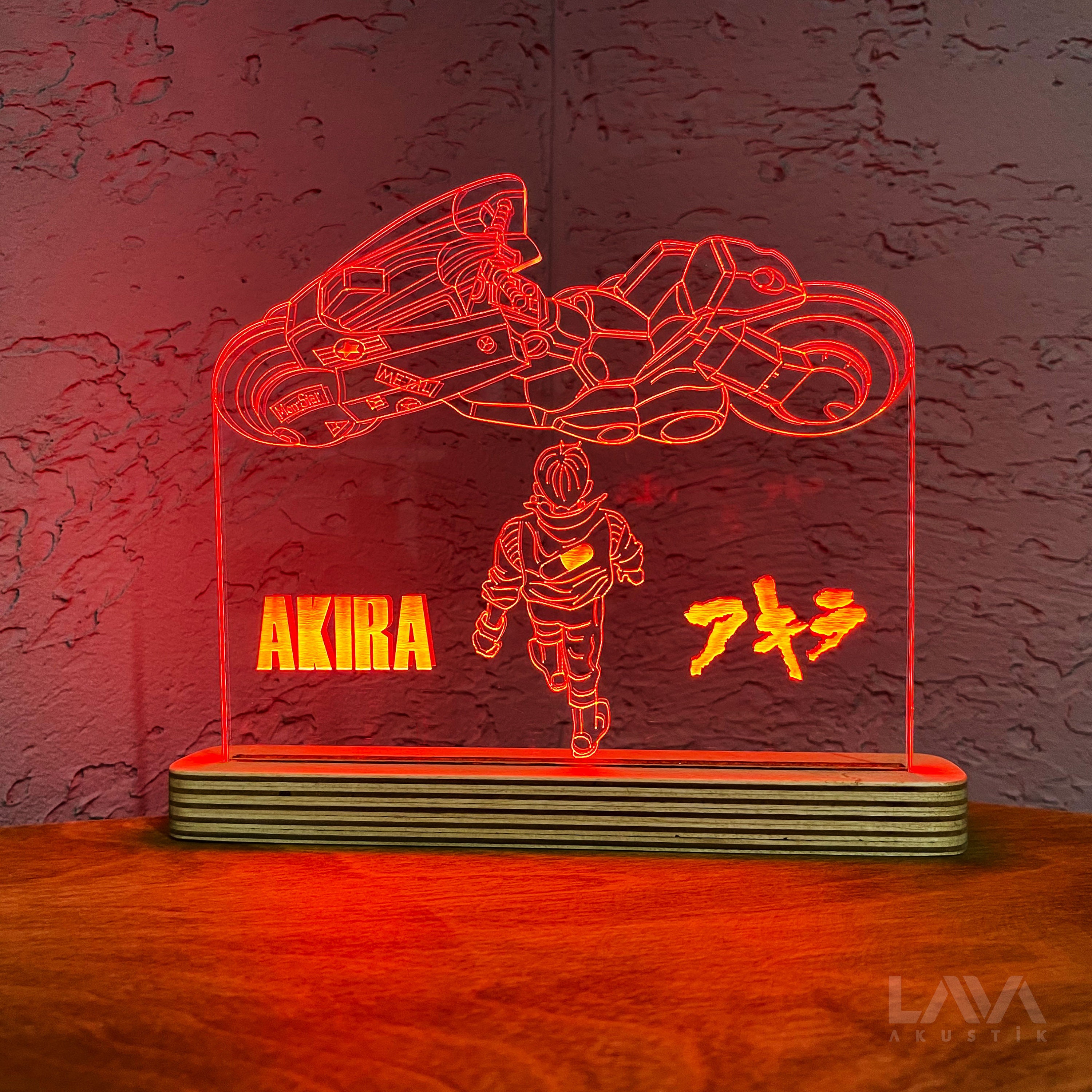 Akira Anime Night Lamp Light Red or Red-blue Colour Option - Etsy