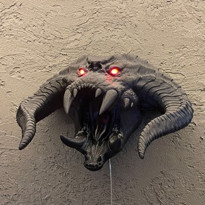 Balrog Head Lord of the Rings With LED Eyes or Back Ground - Etsy