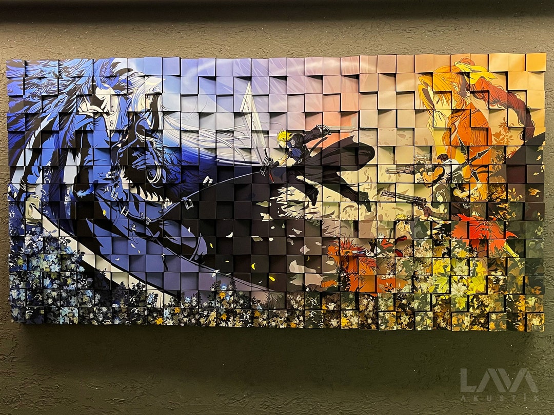 Final Fantasy Acoustic Panel ''pixel Diffuser'' 23.5x35.5 Inch Sound ...