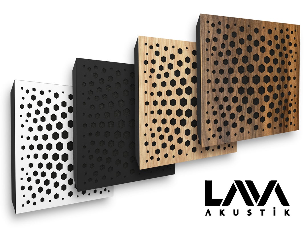 Panel acústico HONEYCOMB Bass Trap 3 capas con patrón de madera - Etsy ...