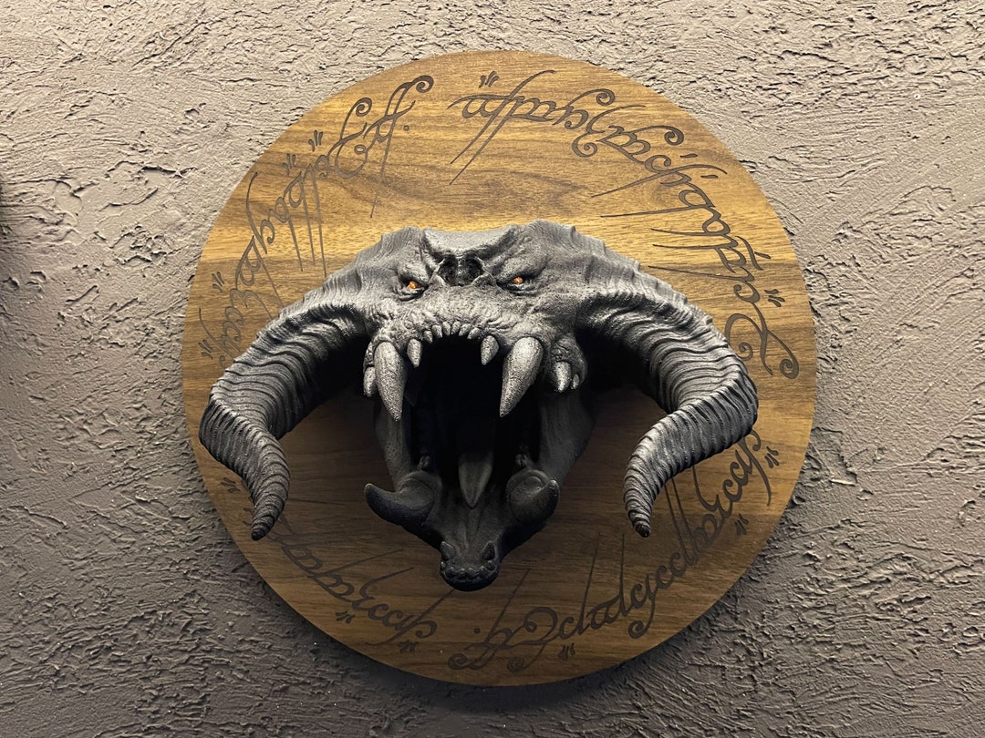 Balrog Head Lord of the Rings With LED Eyes or Back Ground - Etsy