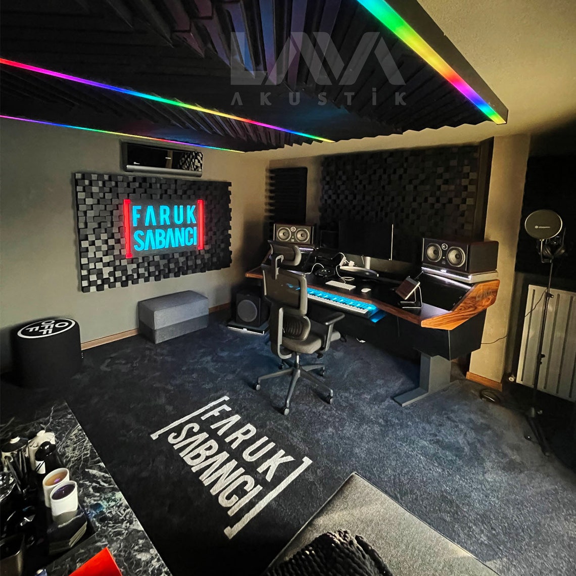 Acoustic Panel ''mosaic Diffuser Pro Black'' | Etsy