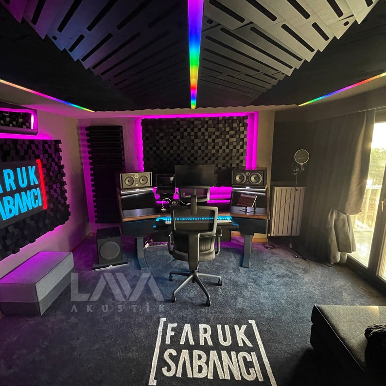 Acoustic Panel ''mosaic Diffuser Pro Black'' - Etsy