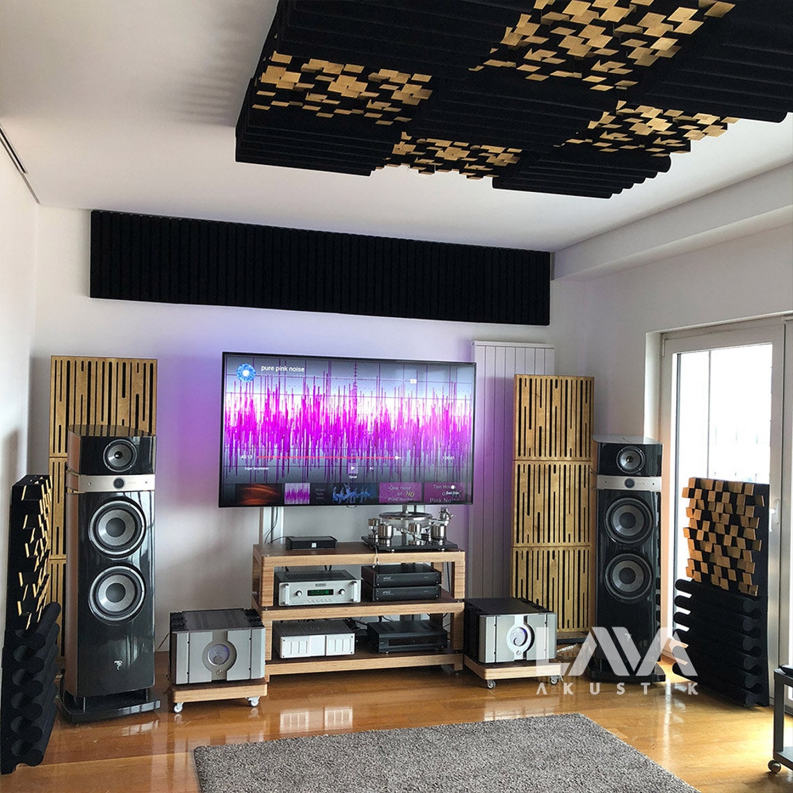 Acoustic Panel ''mosaic Diffuser Pro Black'' | Etsy