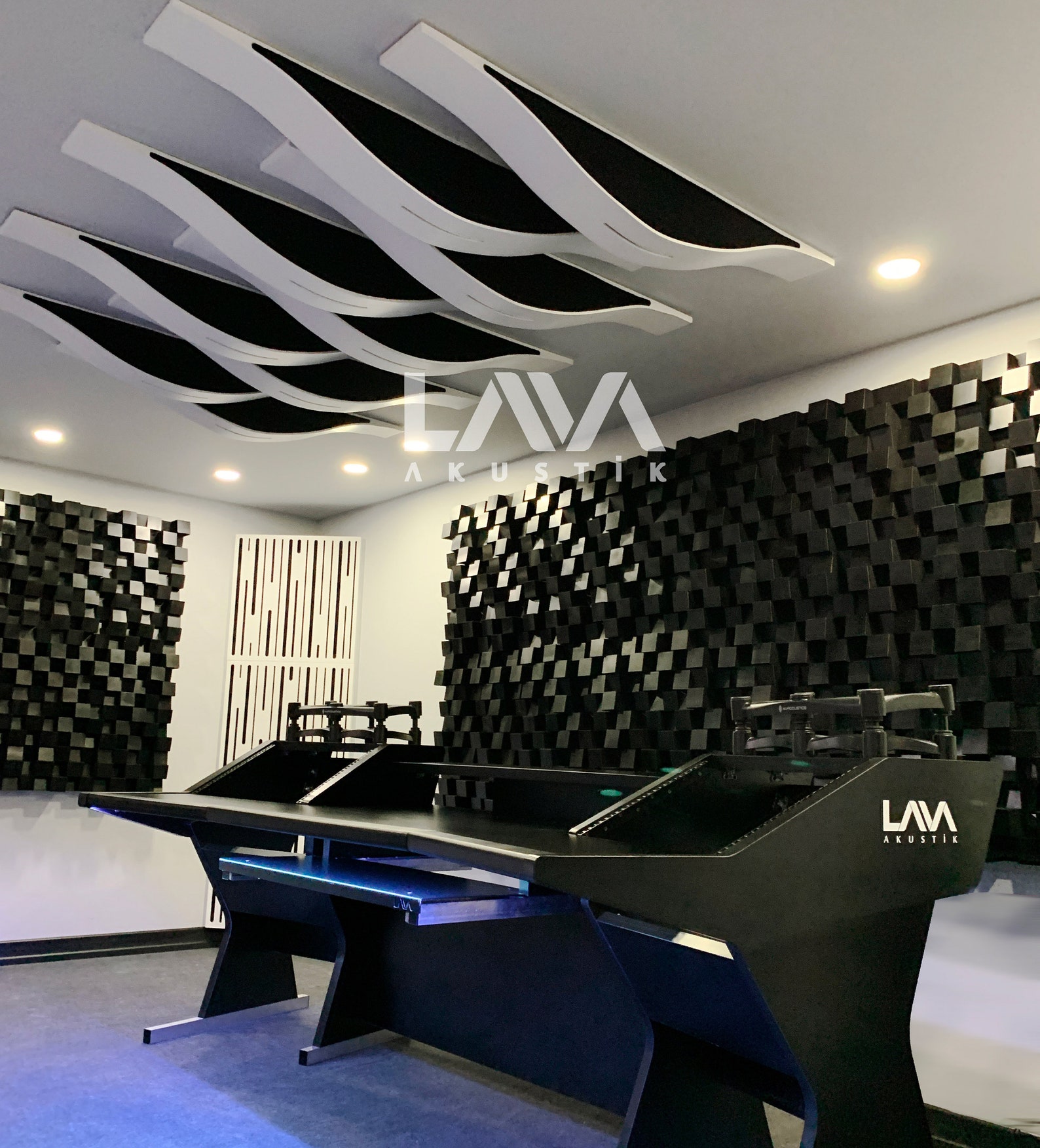 Acoustic Panel ''mosaic Diffuser Pro Black'' - Etsy