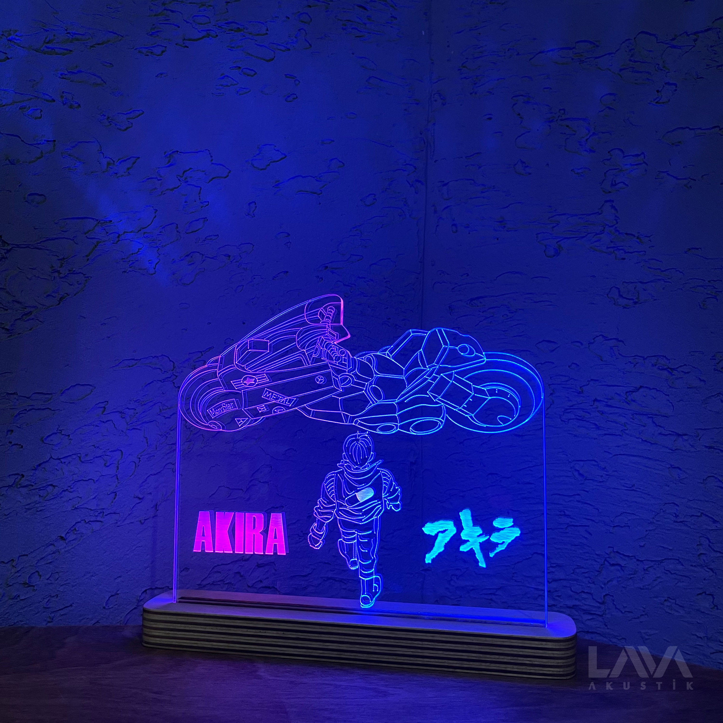 Akira Anime Night Lamp Light Red or Red-blue Colour Option | Etsy
