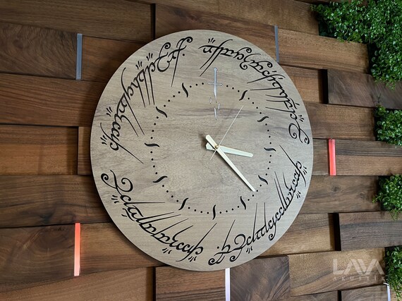 The Lord of the Rings Narsil Clock Wall Decoration Wooden - Etsy
