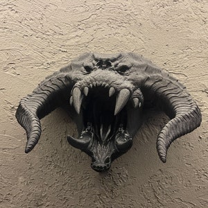 Balrog Head Lord of the Rings With LED Eyes or Back Ground - Etsy