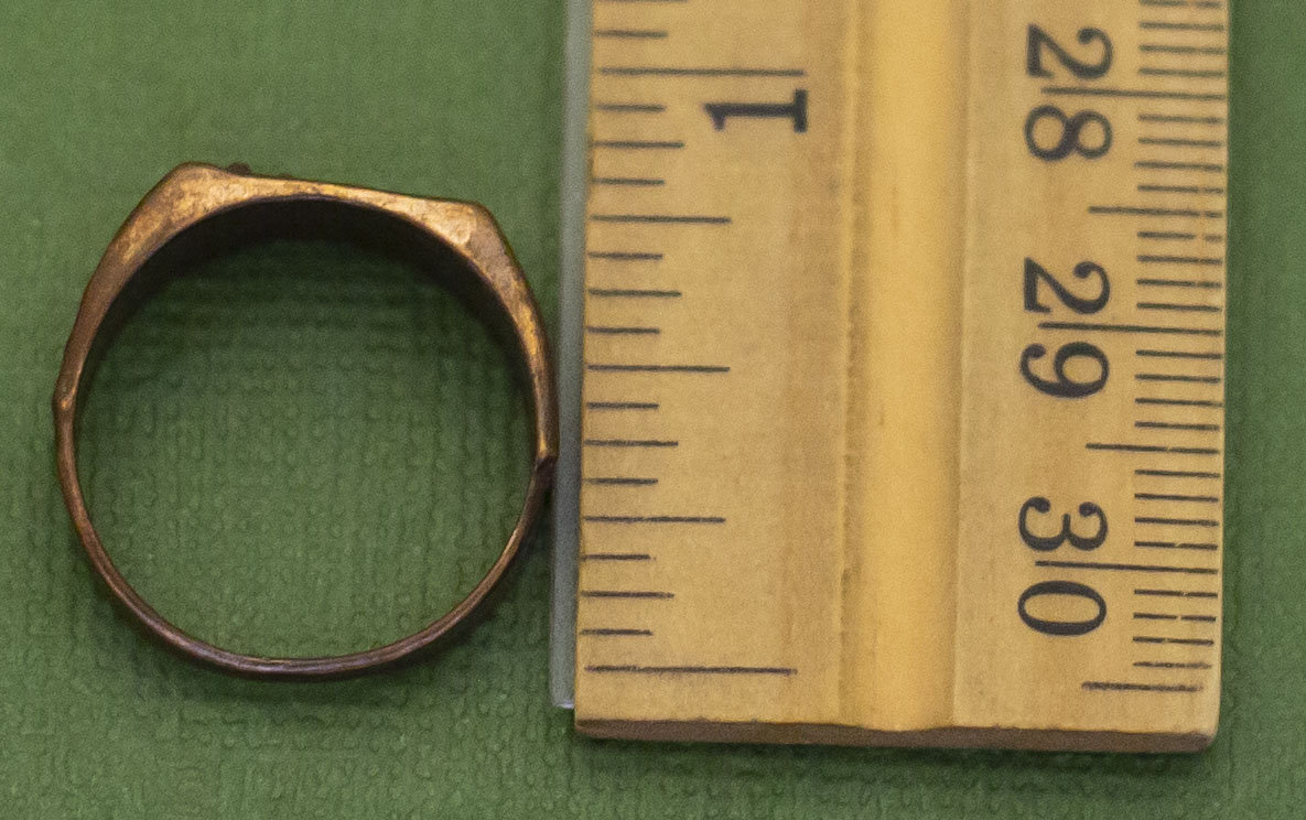 Vintage Medieval Copper Ring Size 8, K28 - Etsy