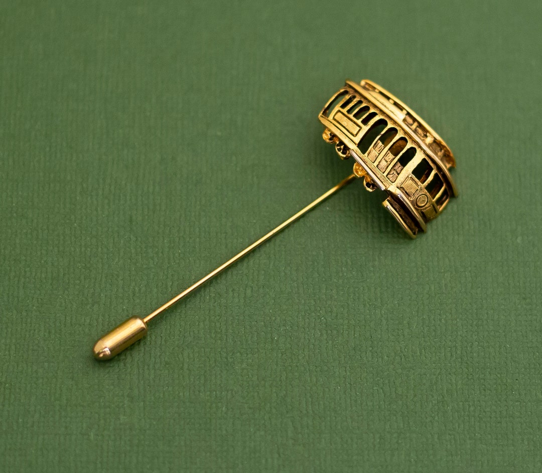 Vintage Mid Century Gold Tone Bus Stickpin K5 - Etsy