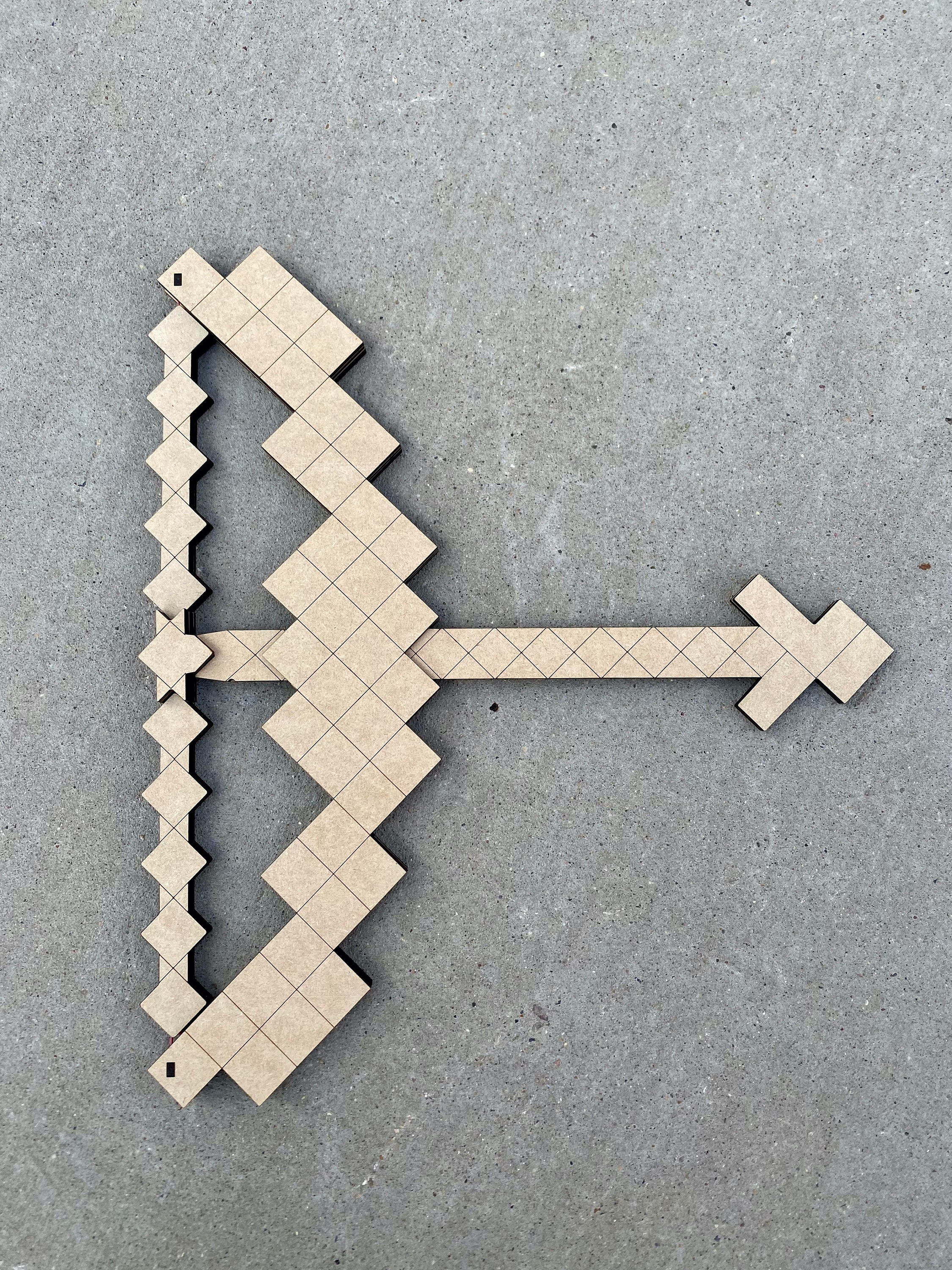 Minecraft Pfeil Und Bogen Papierbasteln