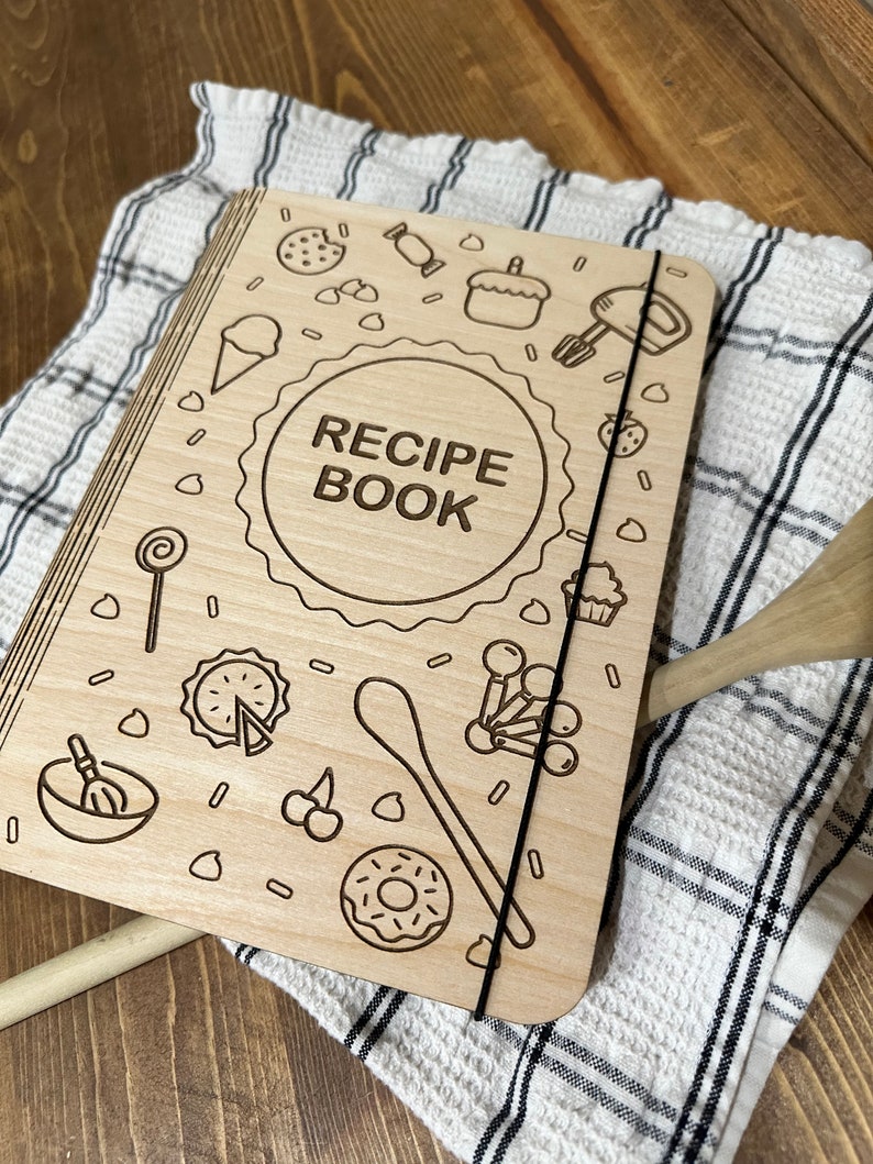 Wood Recipe Book Laser Cut File – Living Hinge, A5 (digital File) - Etsy