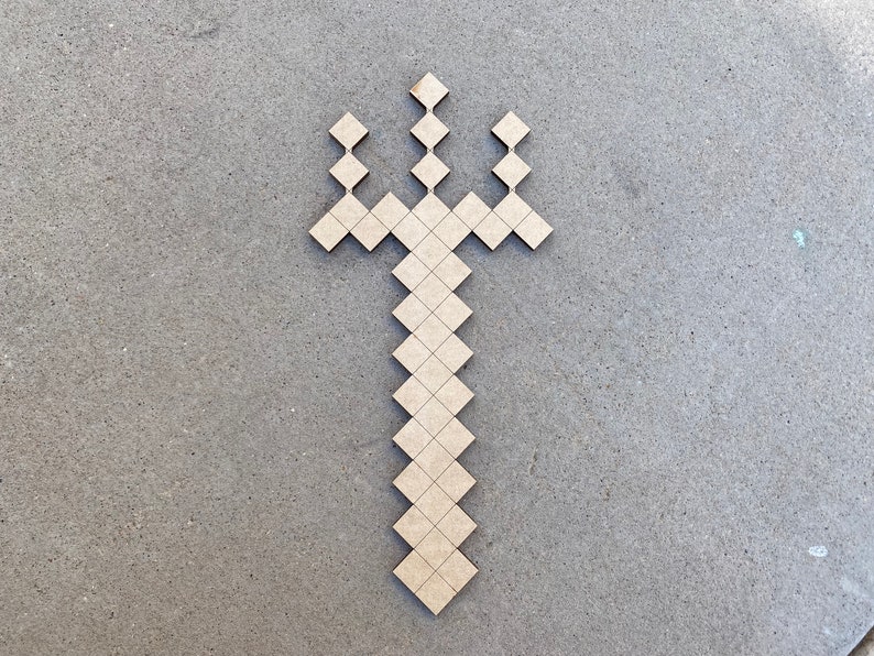Digital File Minecraft Style Rake SVG Ai PDF Laser Cut - Etsy