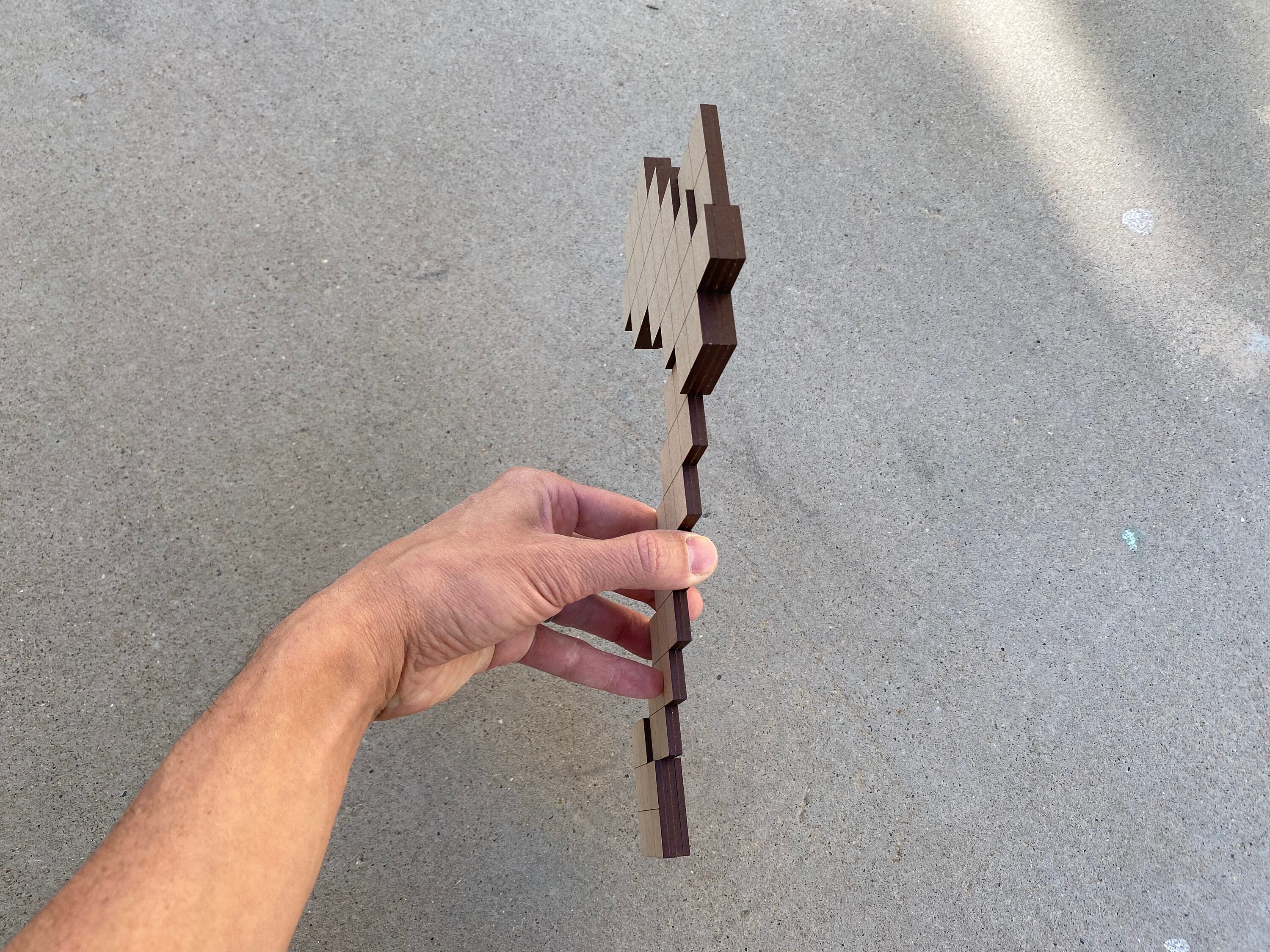 Digital File Minecraft Style Hoe SVG Ai PDF Laser Cut - Etsy