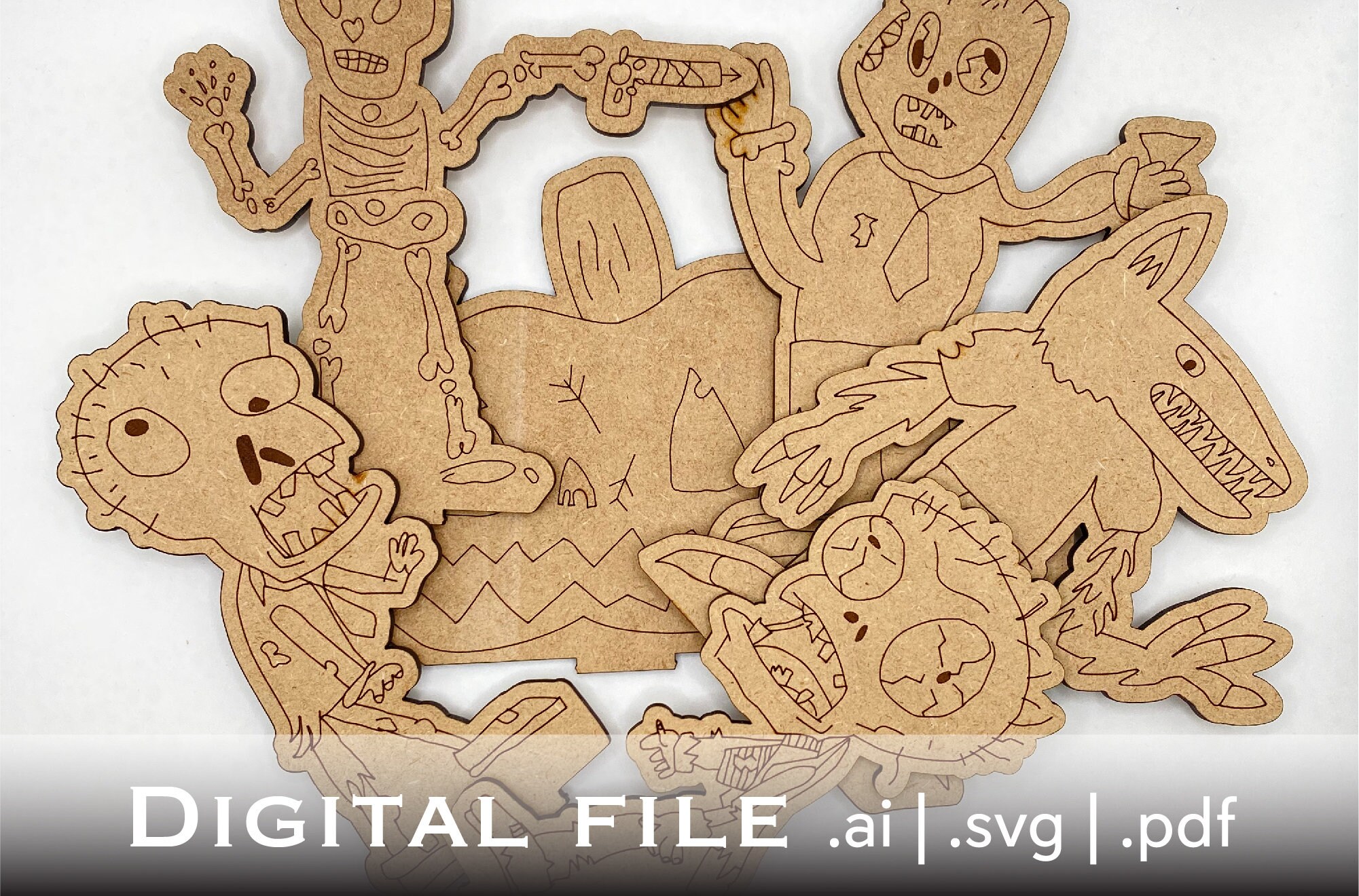 Digital File Only Zombie Targets Zombies Pumpkin | Etsy