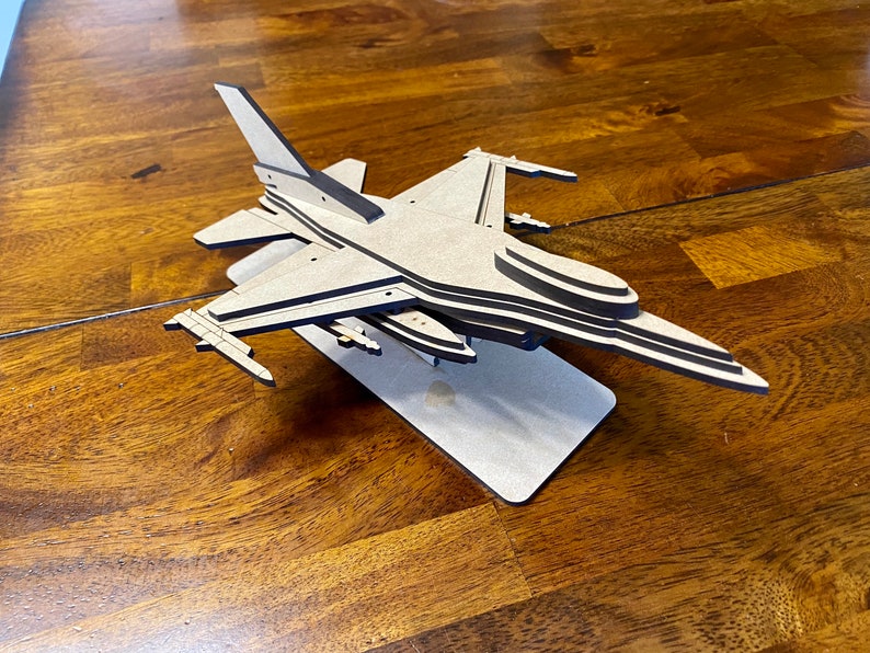 Digital File Only Model F-16 Jet Glowforge Ready Laser - Etsy
