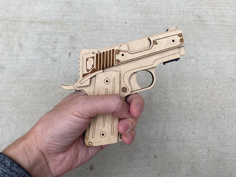 Digital File Only Mini 9mm Rubber Band Gun SVG PDF Ai | Etsy