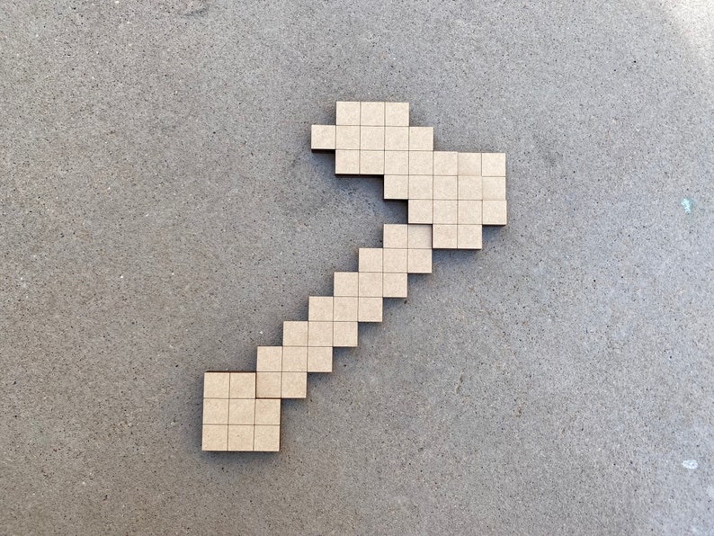 Digital File - Minecraft Style Hoe - SVG, Ai, PDF - Laser Cut - Etsy