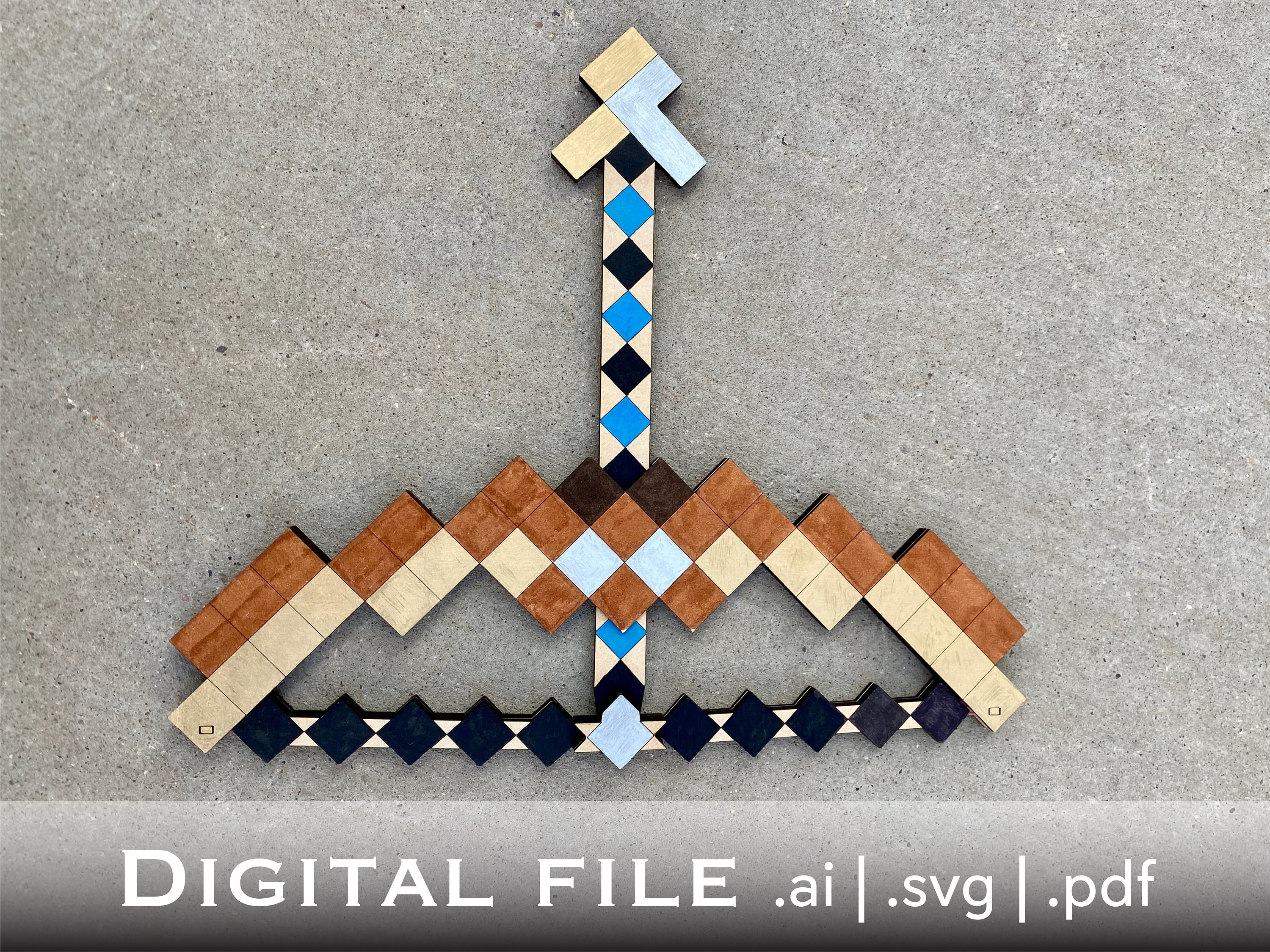 Minecraft Papercraft Bow And Arrow