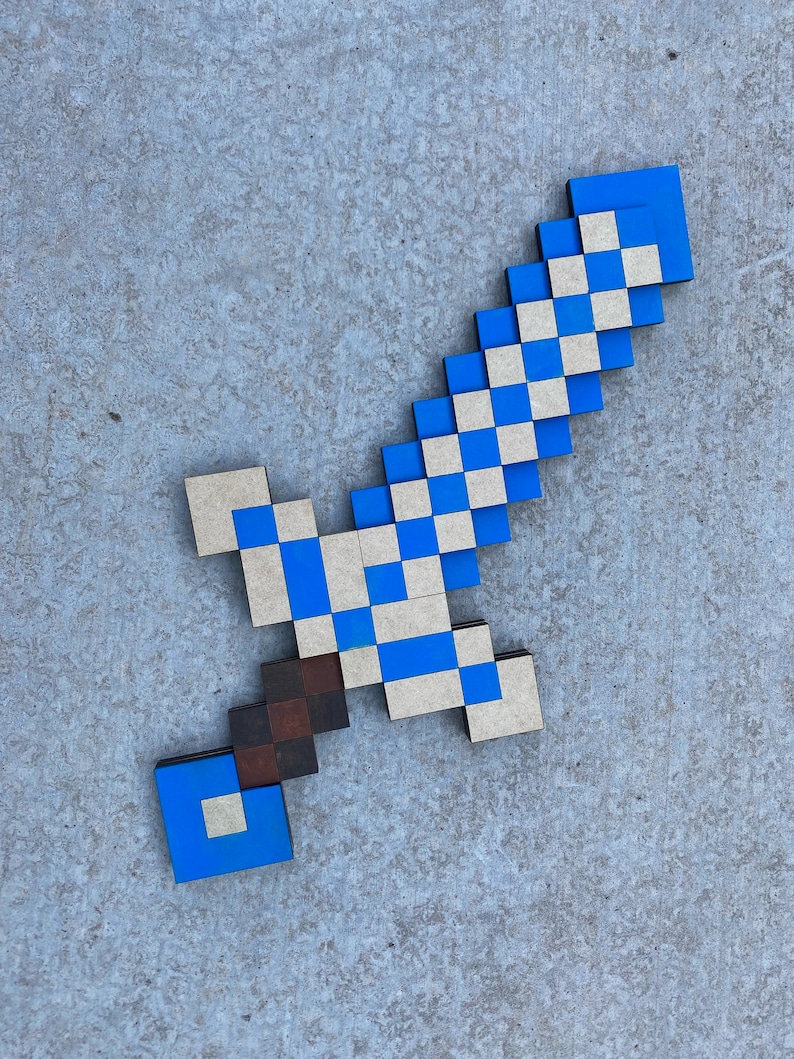 Digital File Only - Minecraft Sword and Ax - PDF, SVG - Etsy