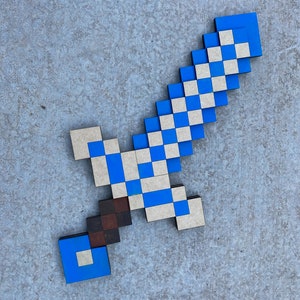 Digital File - Minecraft Style Sword - Etsy