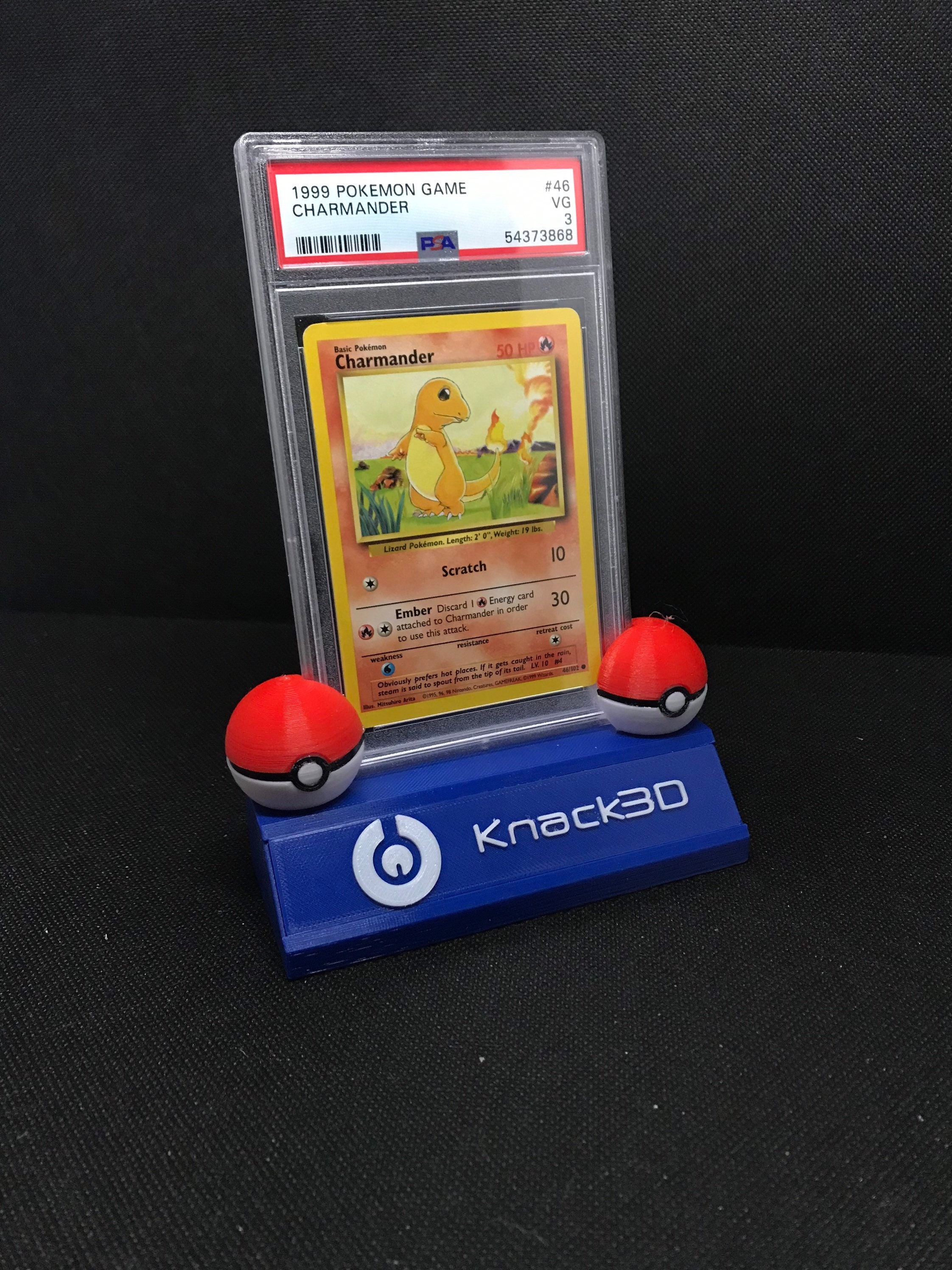 Graded Card Display Stand With Custom Nameplate - Etsy Australia