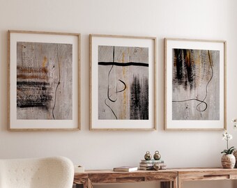 Neutral Drawing Art - Etsy