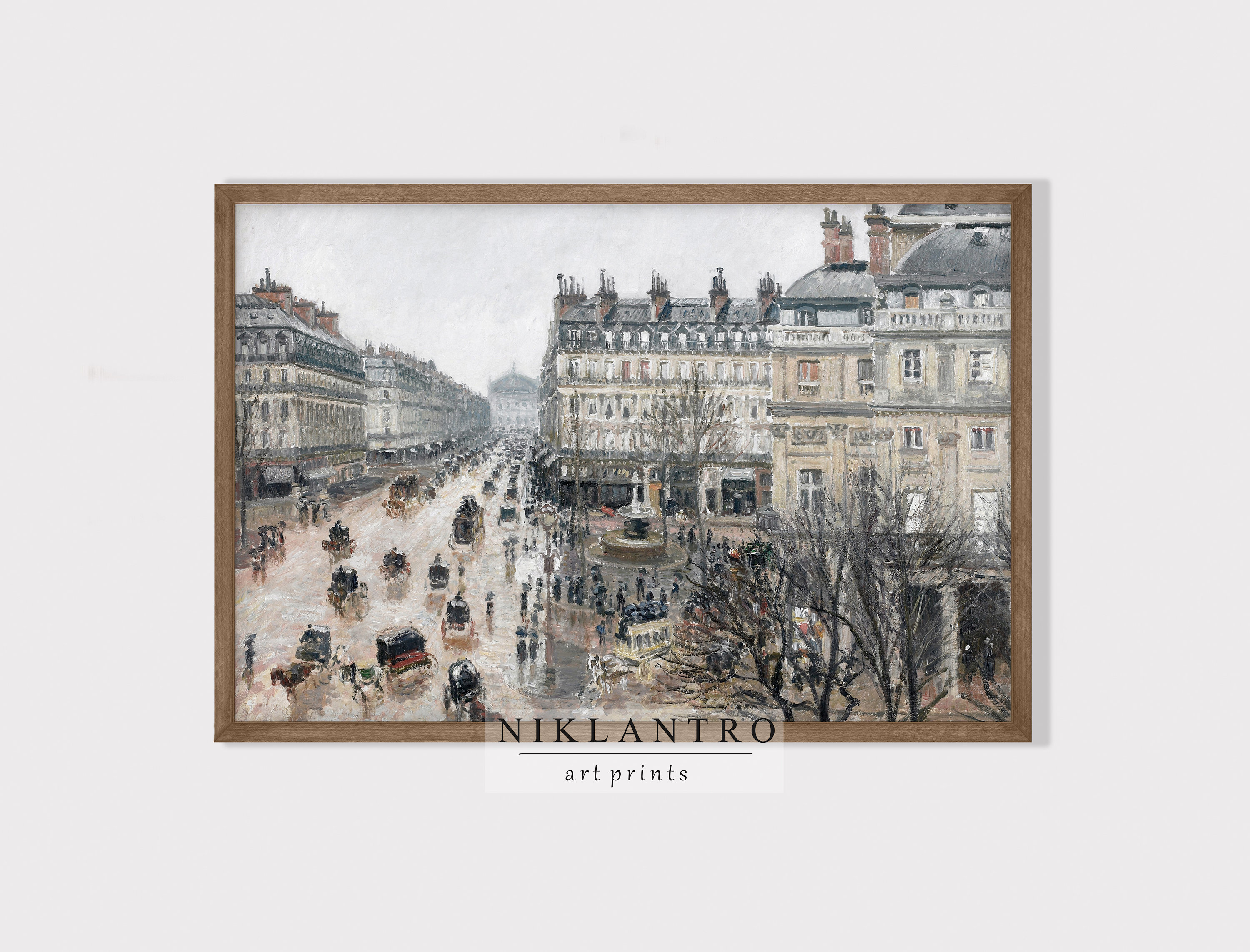 Vintage French Cityscape Painting Neutral Wall Art Decor - Etsy