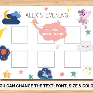 Editable Daily Routine Cards & Charts (girl), Toddler Routine Chart ...